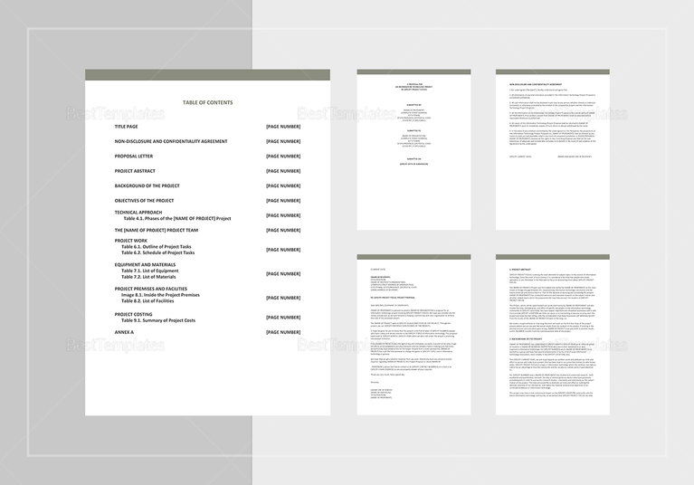 IT Project Proposal Template in Word, Google Docs, Apple Pages