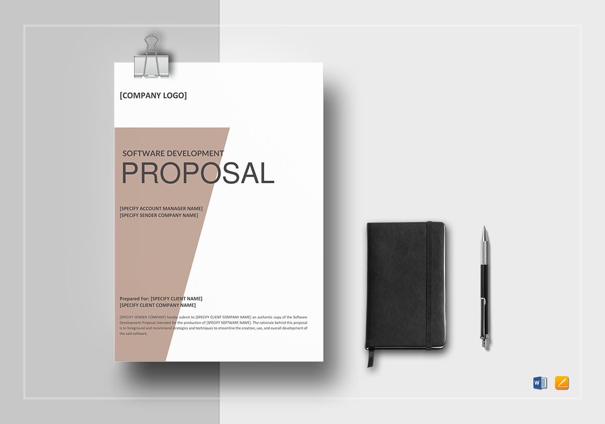 Software Development Proposal Template In Word Google Docs Apple Pages