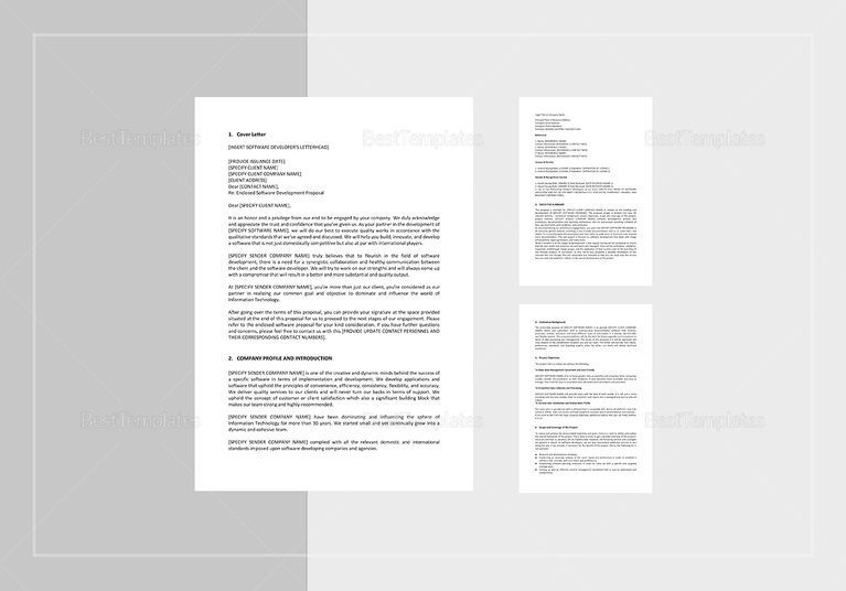 Software Development Proposal Template in Word, Google Docs, Apple Pages