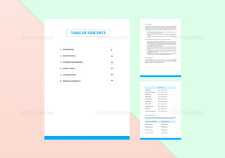 Customer Analysis Template in Word, Google Docs, Apple Pages