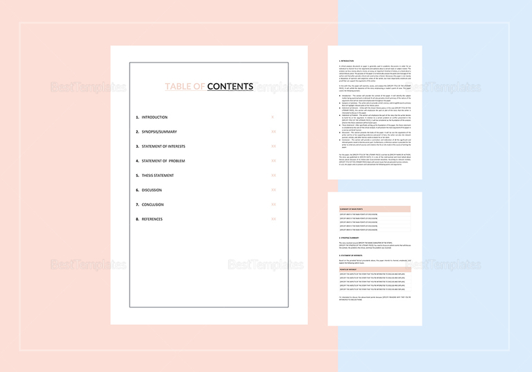 Critical Analysis Template in Word, Google Docs, Apple Pages