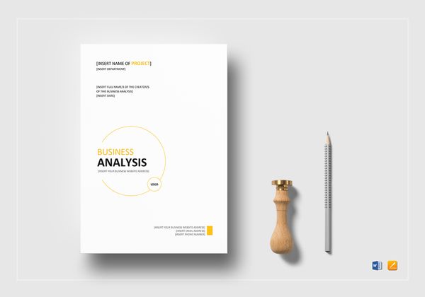 Business Analysis Template in Word, Google Docs, Apple Pages