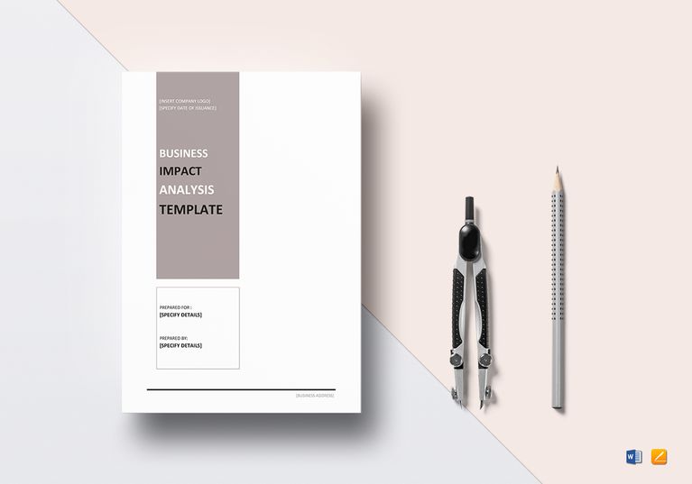 Business Impact Analysis Template in Word, Google Docs, Apple Pages