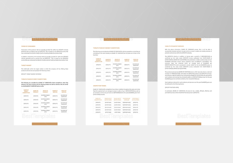 Industry Analysis Template in Word, Google Docs, Apple Pages