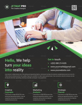 Organized Corporate Flyer Design Template in PSD, Word, Publisher