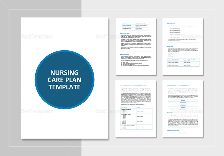 Nursing Care Plan Template in Word, Google Docs, Apple Pages