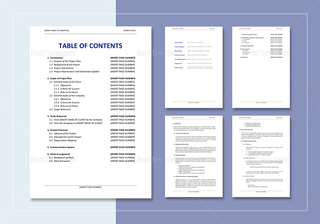 Project Plan Template in Word, Google Docs, Apple Pages