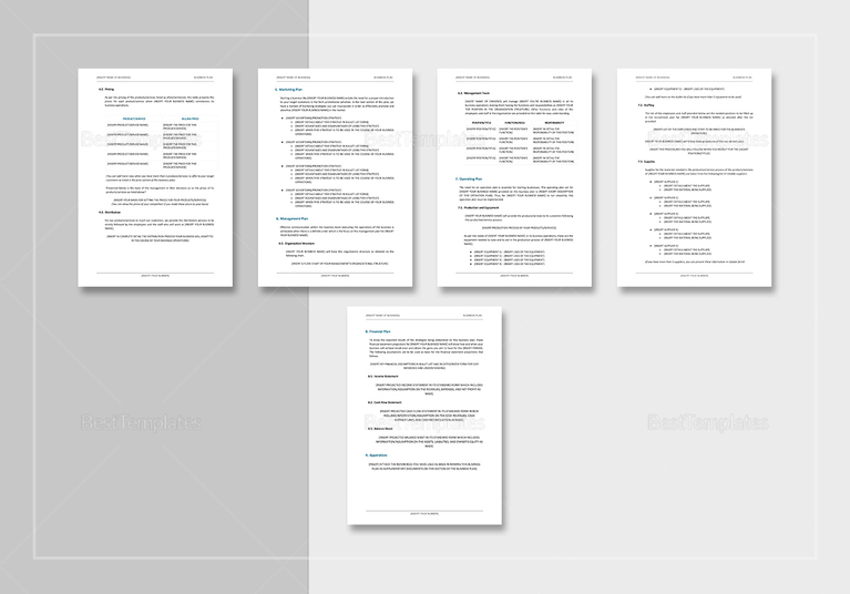 Simple Business Plan Template in Word, Google Docs, Apple Pages