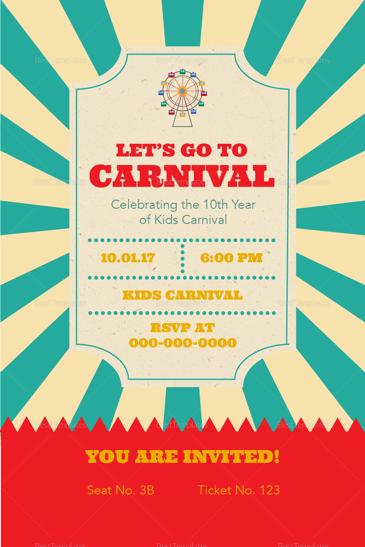 Carnival Invitation Template