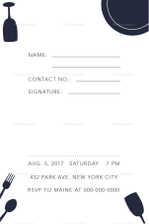 Elegant Team Dinner Invitation Design Template in PSD, Word, Publisher ...