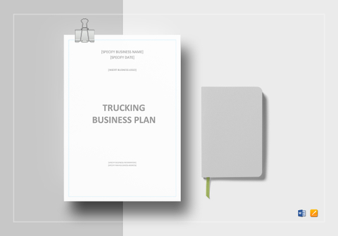 Trucking Business Plan Template in Word, Google Docs, Apple Pages