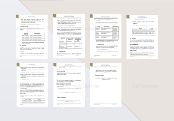 Catering Business Plan Template in Word, Google Docs, Apple Pages
