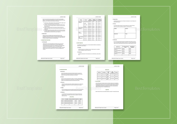 Marketing Plan Template in Word, Google Docs, Apple Pages