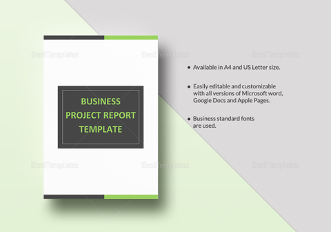 Business Project Report Template in Word, Google Docs, Apple Pages