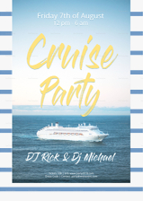 Summer Cruise Party Flyer Design Template in PSD, Word, Publisher ...