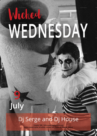 Wicked Wednesday Flyer Design Template in PSD, Word, Publisher ...