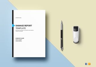 Damage Report Template in Word, Google Docs, Apple Pages