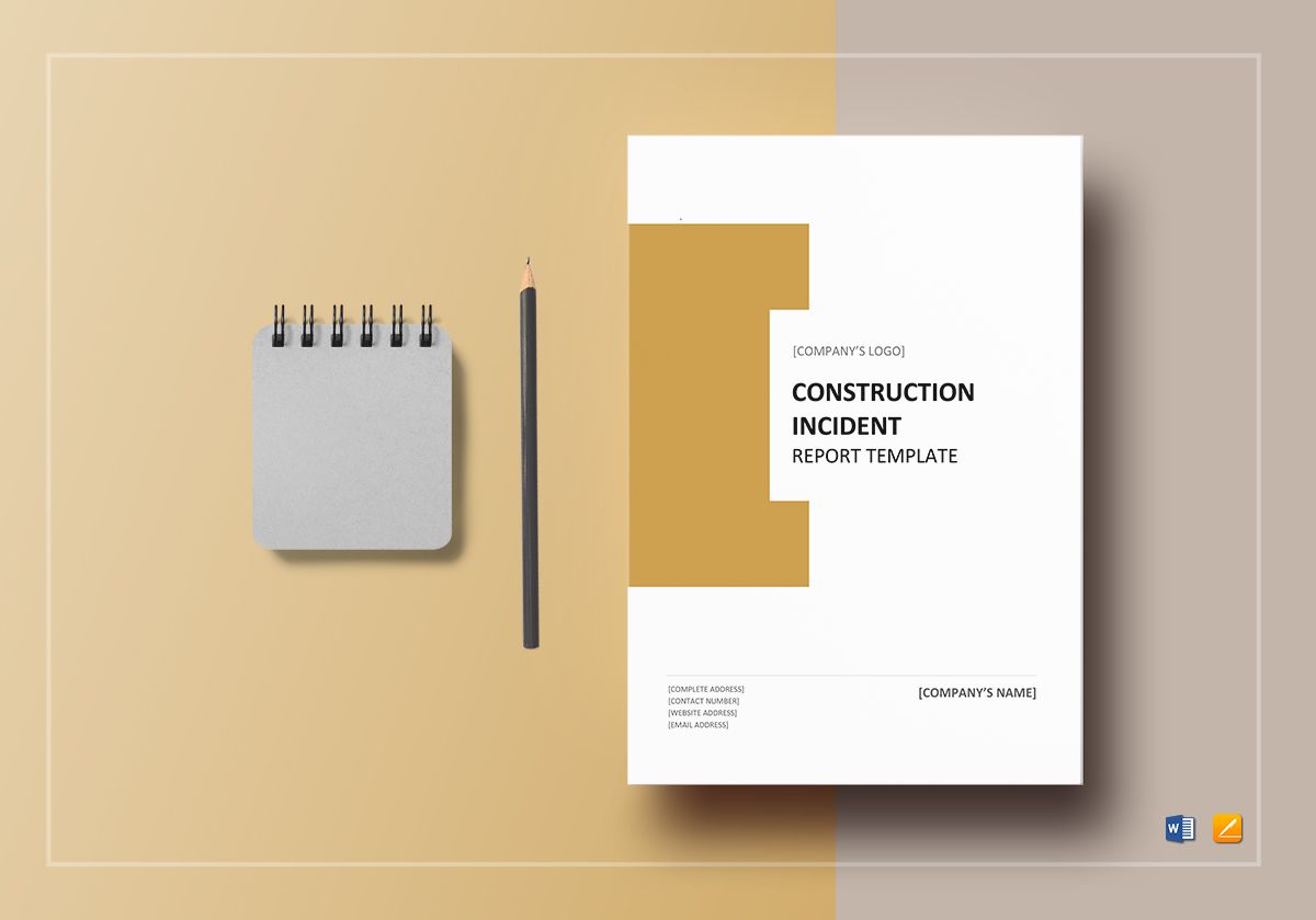 Construction Incident Report Template in Word, Google Docs, Apple Pages