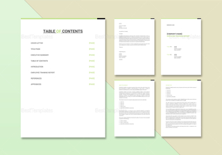 Employee Training Report Template in Word, Google Docs, Apple Pages
