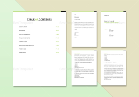 Employee Training Report Template in Word, Google Docs, Apple Pages
