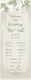 Vintage Wedding Program card Template in PSD, Word, Publisher ...