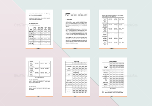 New Business Project Report Template in Word, Google Docs, Apple Pages