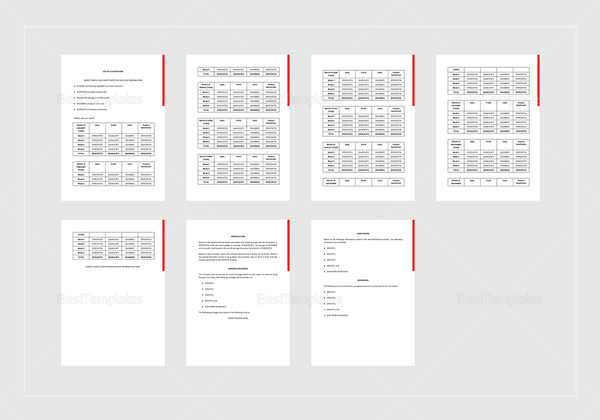 Formal Report Template in Word, Google Docs, Apple Pages