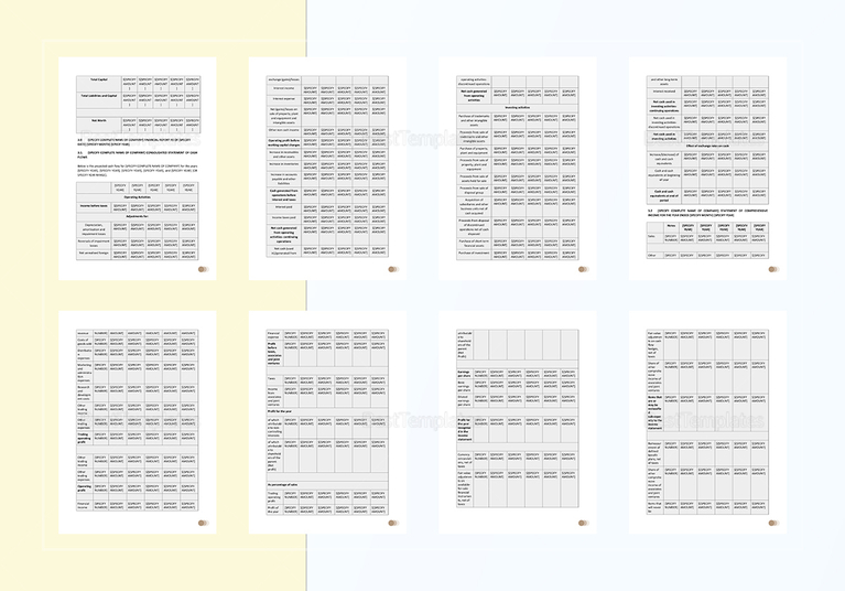 Sample Financial Report Template in Word, Google Docs, Apple Pages