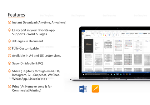 Sample Financial Report Template in Word, Google Docs, Apple Pages
