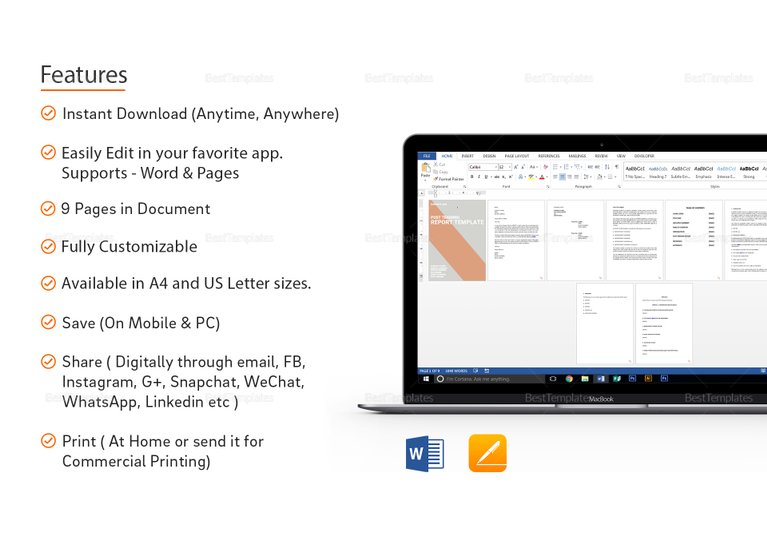 Post Training Report Template in Word, Google Docs, Apple Pages