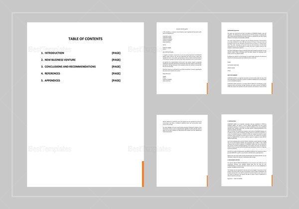 Annual Business Report Template in Word, Google Docs, Apple Pages