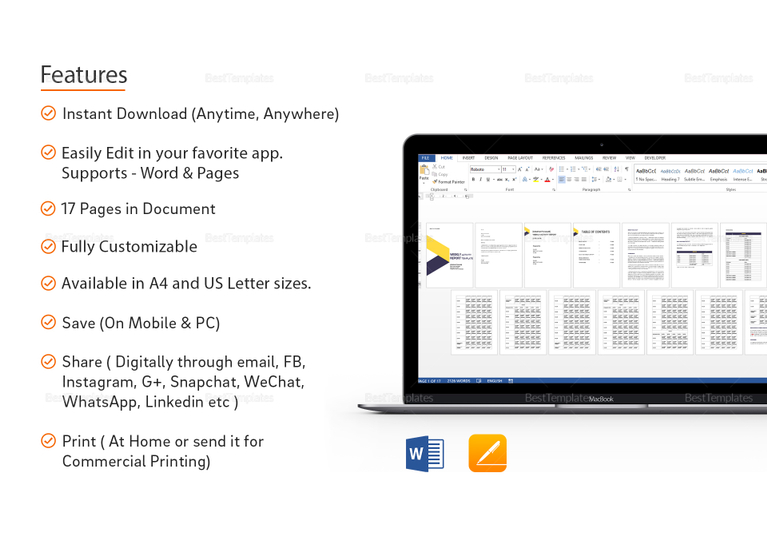 Weekly Activity Report Template in Word, Google Docs, Apple Pages