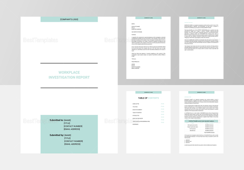 Workplace Investigation Report Template in Word, Google Docs, Apple Pages