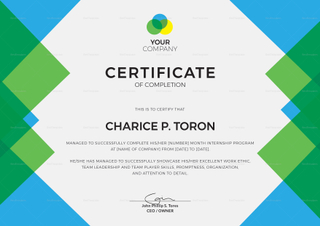 Company Internship Certificate Design Template in PSD, Word, Publisher, Illustrator, InDesign