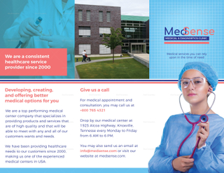 Tri-fold Medical Brochure Design Template in PSD, Word, Publisher ...
