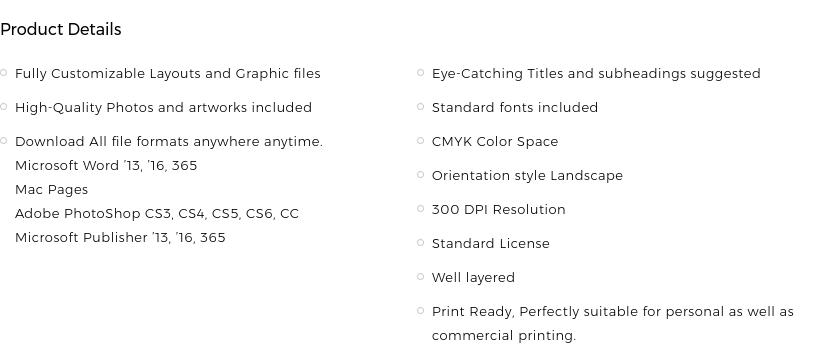 Construction Company Catalog Template in PSD, Word, Publisher, Apple Pages
