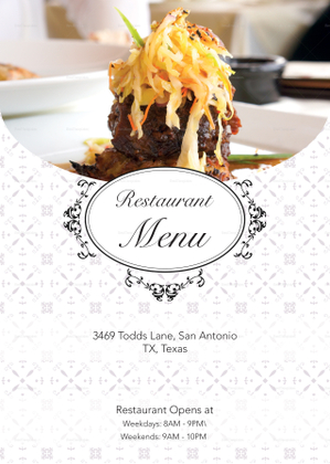 Blank Restaurant Menu Design Template in PSD, Word, Publisher ...