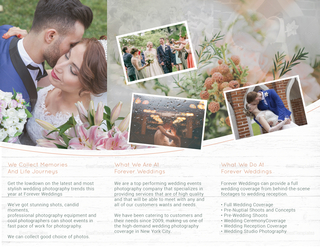 Tri-fold Wedding Brochure Design Template in PSD, Word, Publisher ...
