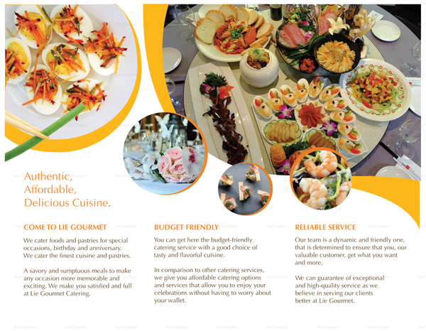 Catering Brochure Design Template In PSD Word Publisher Illustrator 