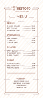 Restaurant Menu Design Template in PSD, Word, Publisher, Illustrator ...
