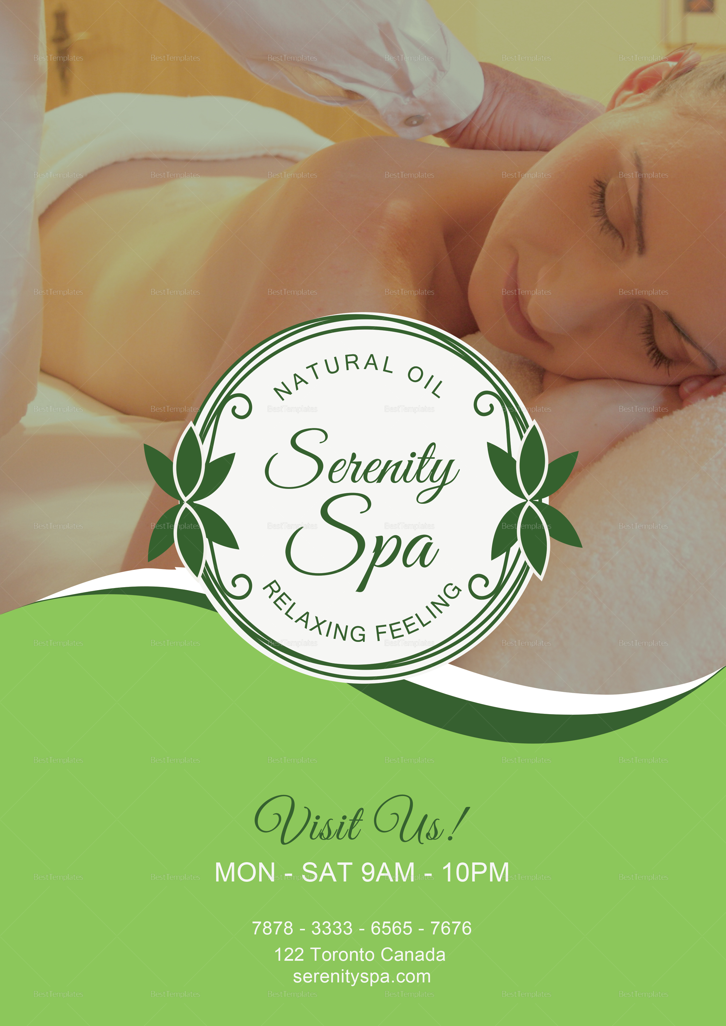 Spa Menu Template