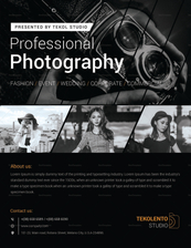 Model Photography Flyer Design Template in Word, PSD, Publisher