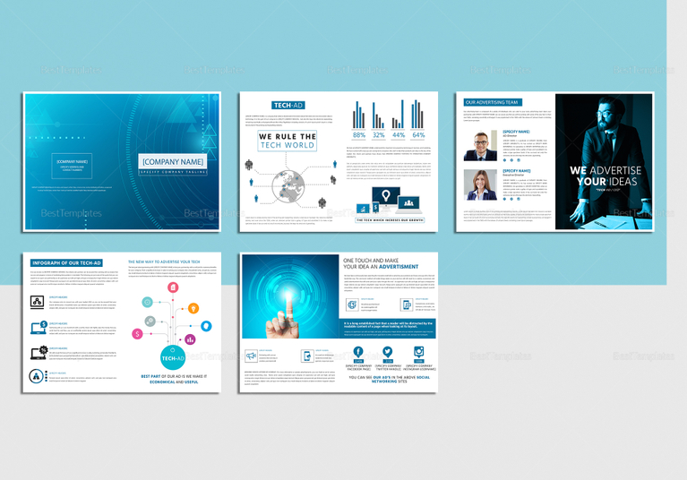 Advertising Magazine Template in PSD, Word, Publisher, InDesign