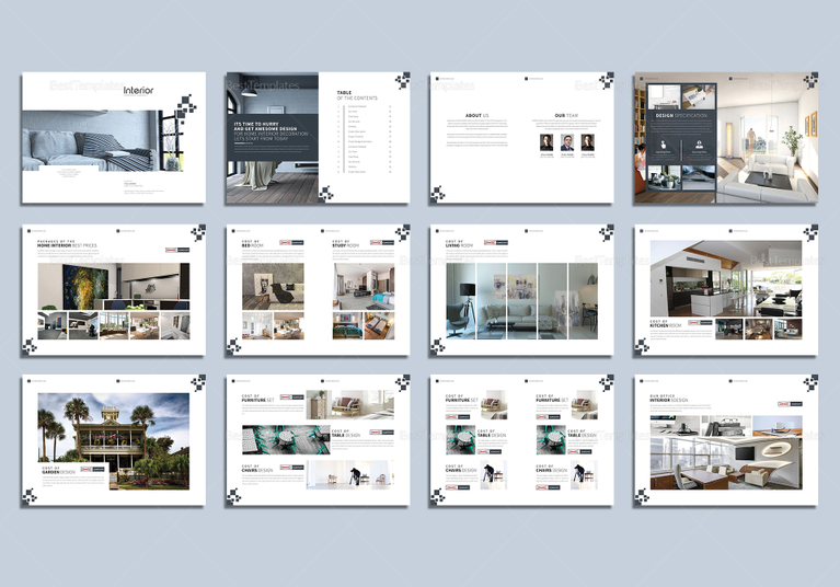 Printable Interior Design Magazine Template in PSD, Word, Publisher ...