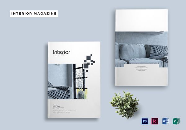 Printable Interior Design Magazine Template in PSD, Word, Publisher ...