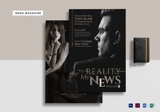 24 Pages News Magazine Template in PSD, Word, Publisher, InDesign