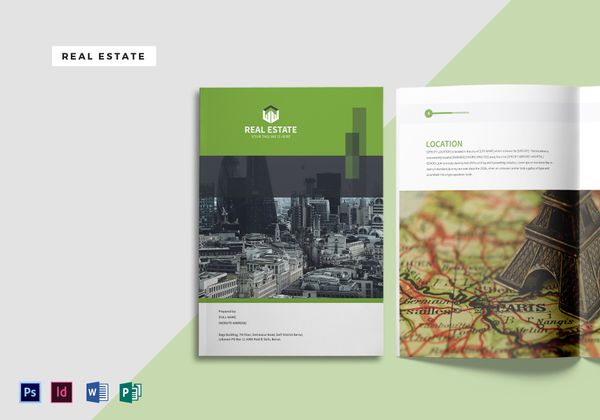 Real Estate Magazine Template in PSD, Word, Publisher, InDesign