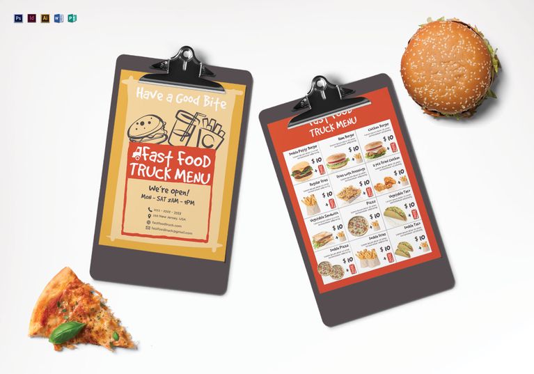 Food Price Menu Design Template in PSD, Word, Publisher, Illustrator ...