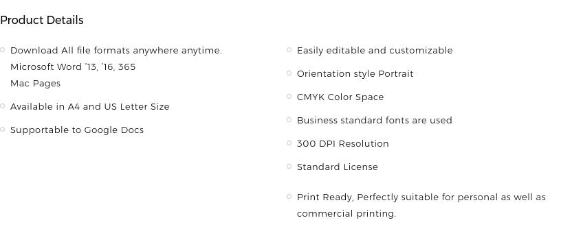 Product Fact Sheet Template in Word, Google Docs, Apple Pages
