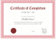 School Completion Certificate Design Template in PSD, Word